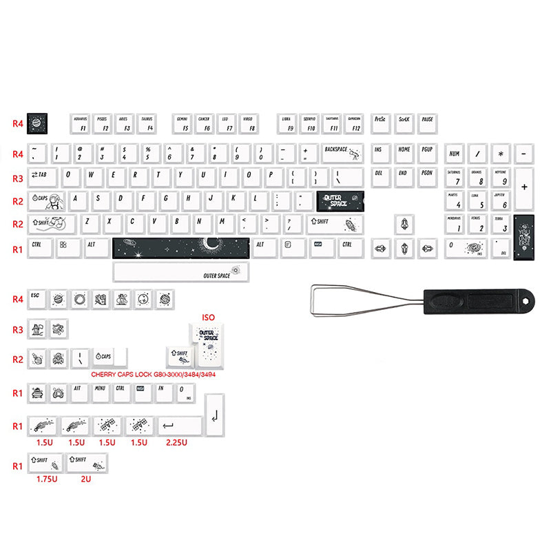 Space Themed Keycaps | Keycaps Nation